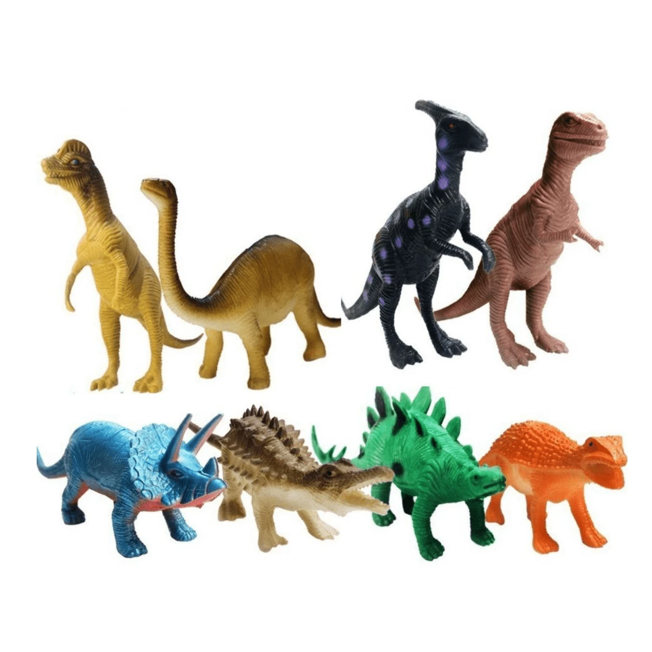 Dino Rex Set 8 Pieces Jurasic Park Animals - Prehistoric Children's ...