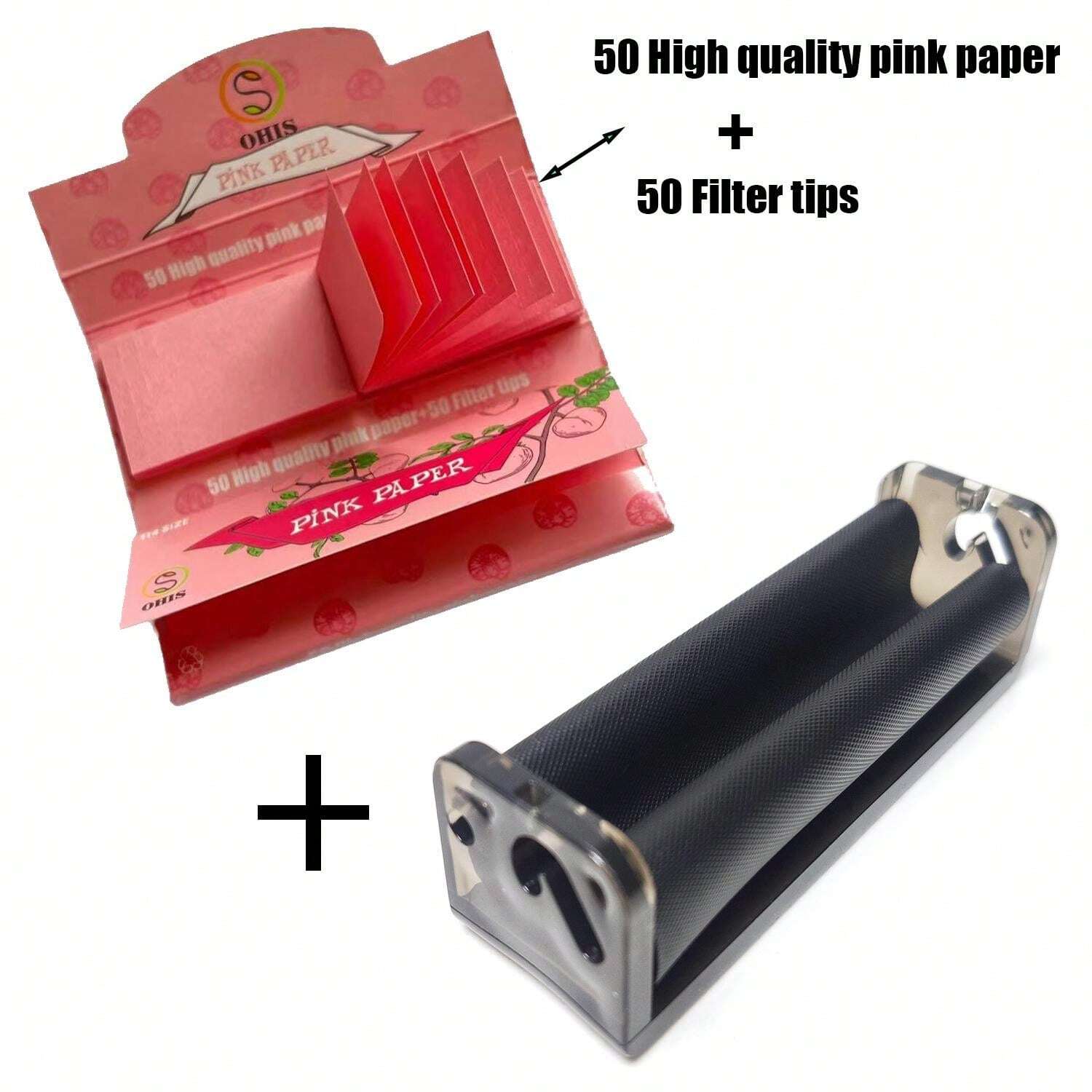 1 Cigarette Rolling Machine And Rolling Paper Combination Set ...