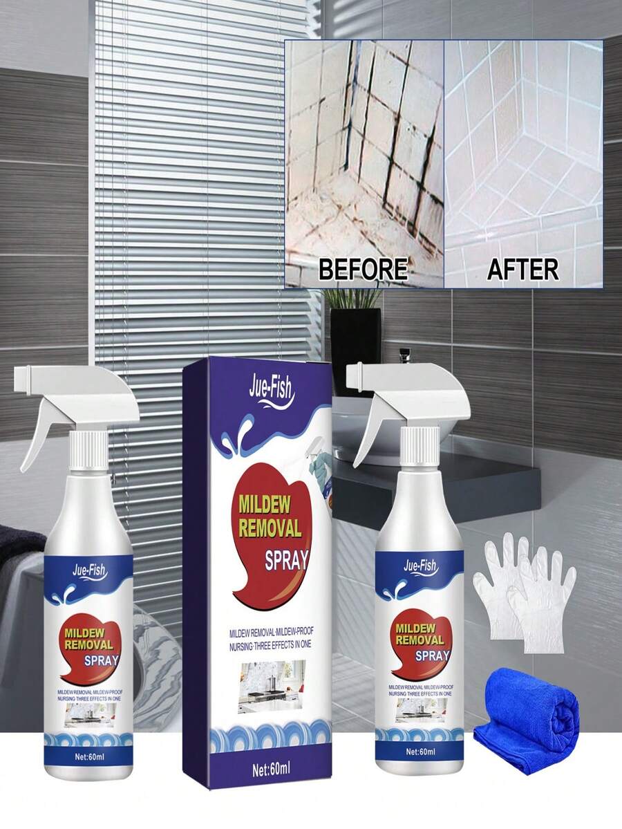 Multi-Function Mold Remover Spray, Cleaning Bathroom Tiles, Walls ...