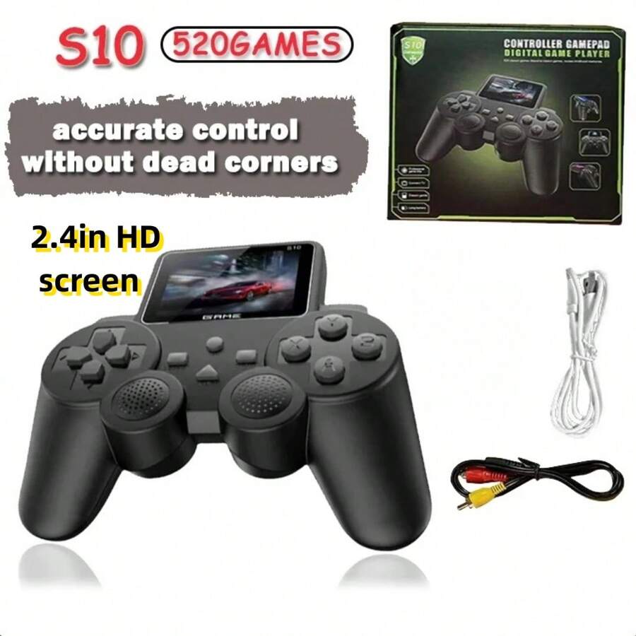 S10 Video Handheld Game Console 520 Game Consoles 2.4-Inch Game AV ...