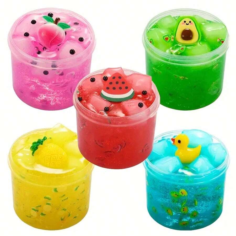 1 Set de 70ml Kit de Slime, Set de Cubos de Gelatina Slime, Favores de ...
