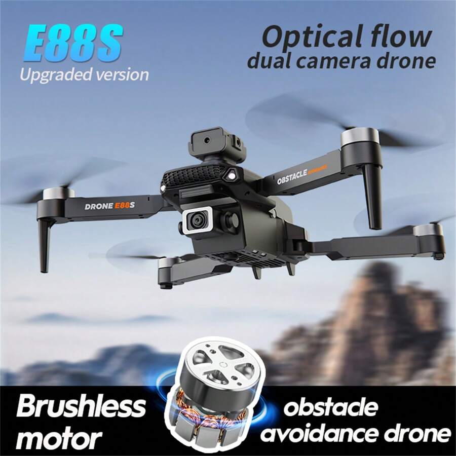 E88 Upgrade E88S Drone Double Camera 360° Intelligent Obstacle ...