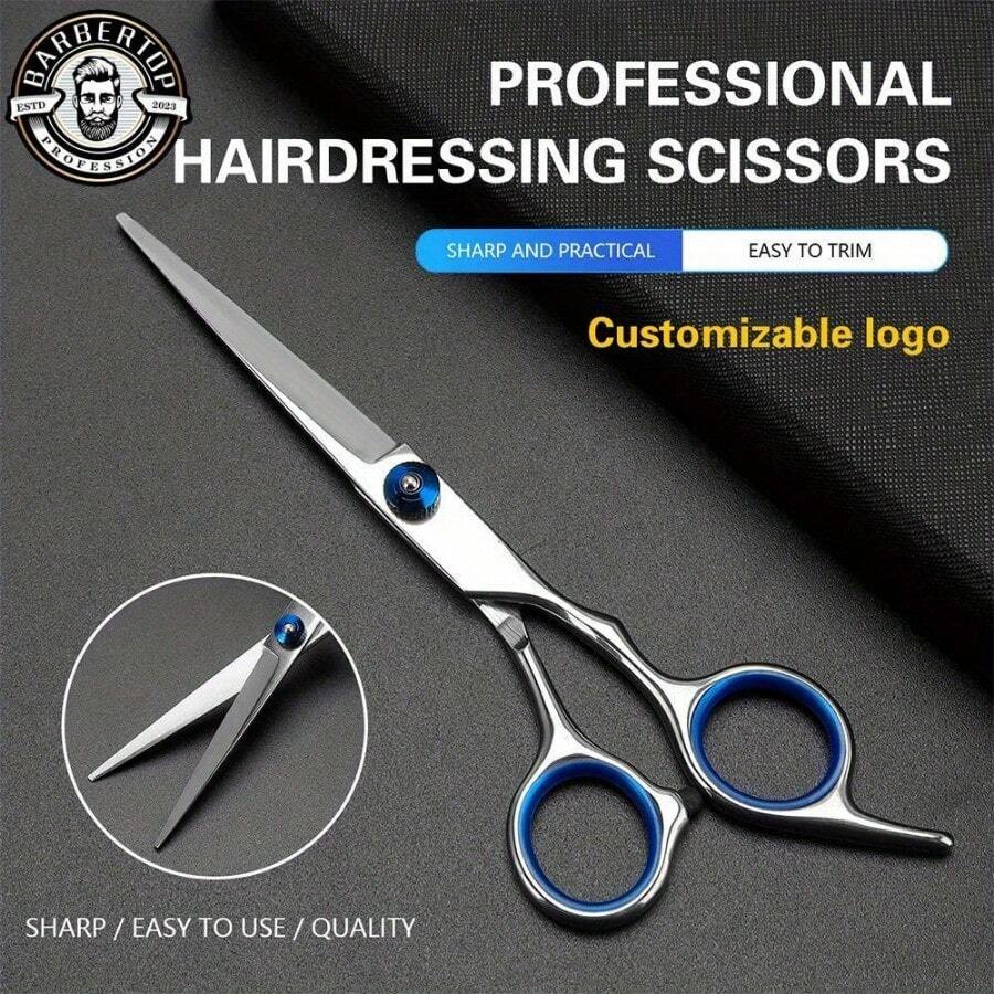 Professional Hairdressing Scissors 6 Inch - High-Quality Stainless Steel Hair Thinning Shears ...