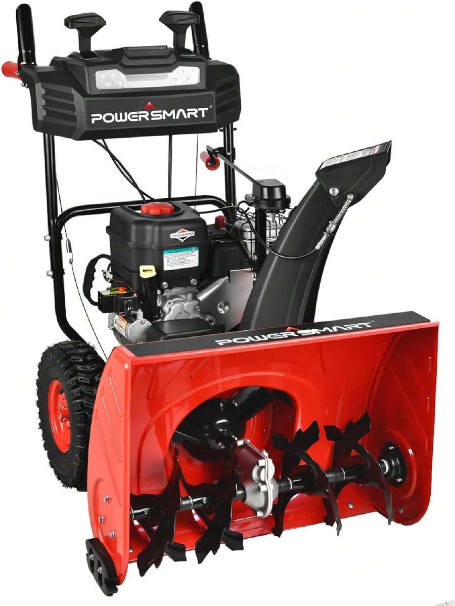 PowerSmart PowerSmart 24 Inch Snow Blower Gas Powered, 2-Stage 208cc B ...