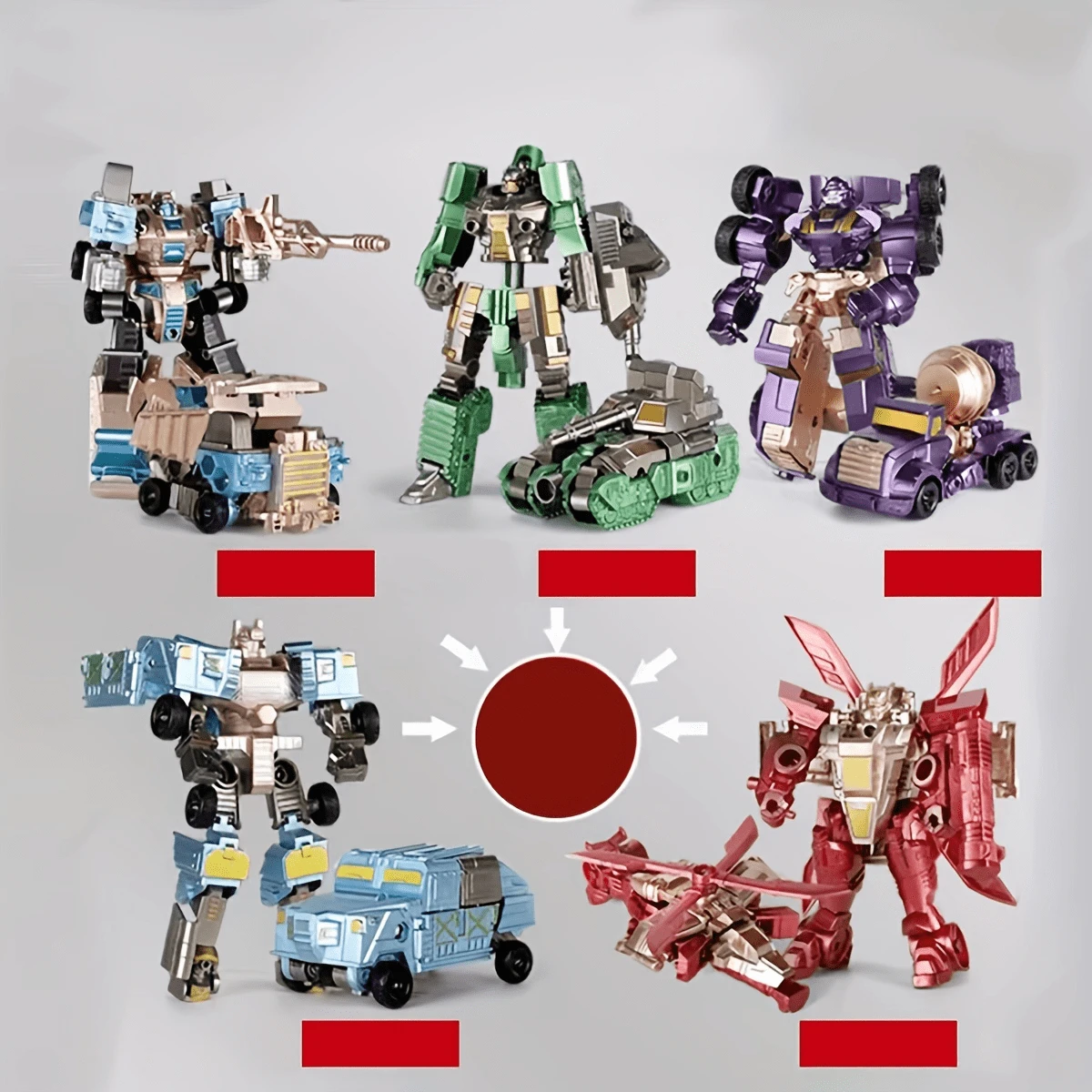 5-In-1 Transformable Robot Toy Set, Suitable For Kids Aged 8-12 Years ...