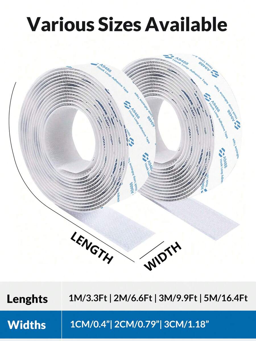 Hook And Loop Double-Sided Tape, Self-Adhesive Magic Tape, For Window ...