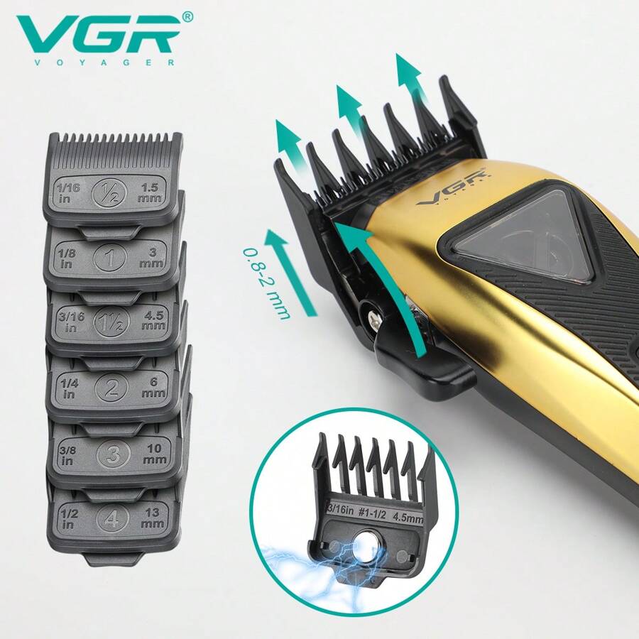 VGR Taglia capelli professionale VGR, macchina da taglio elettrica, rifinitrice per capelli con ...
