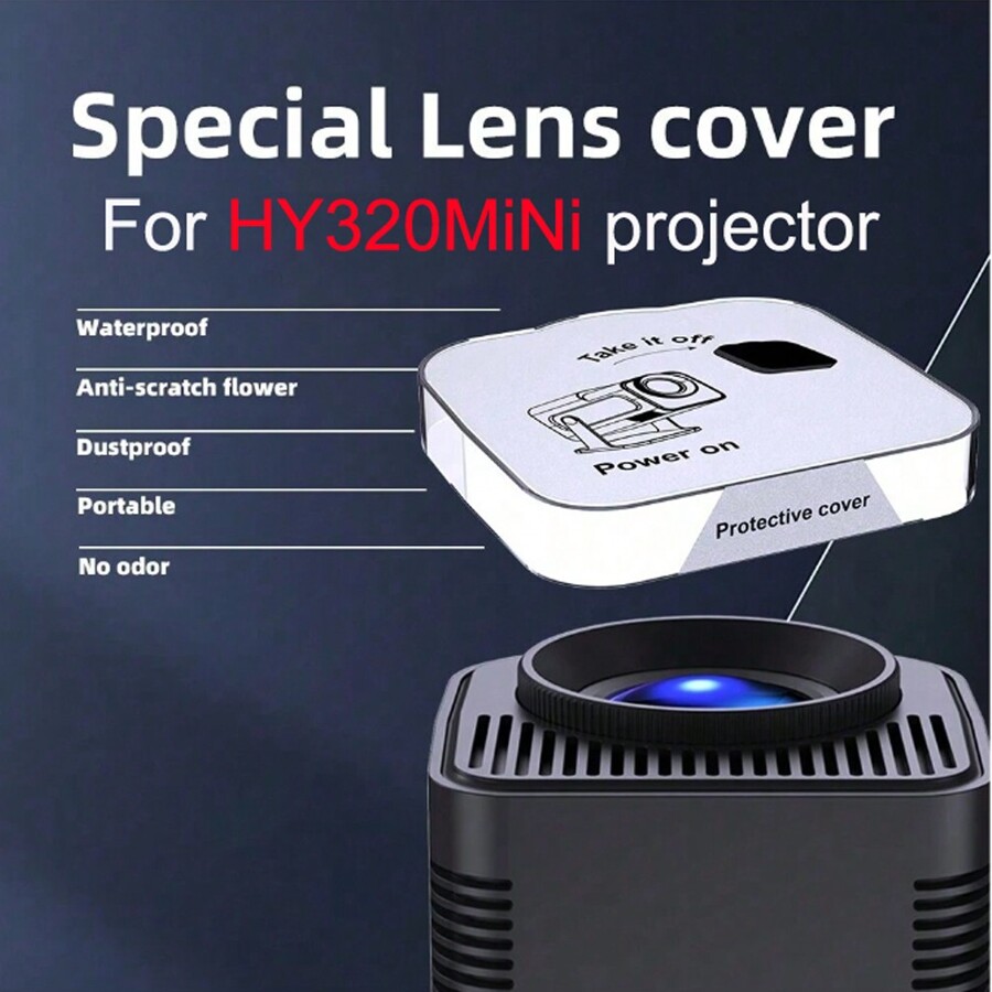 DITONG HY320ミニプロジェクターレンズカバー ポータブルレンズカバー プロジェクターダストカバー ホームビデオプロジェクターレンズ ...