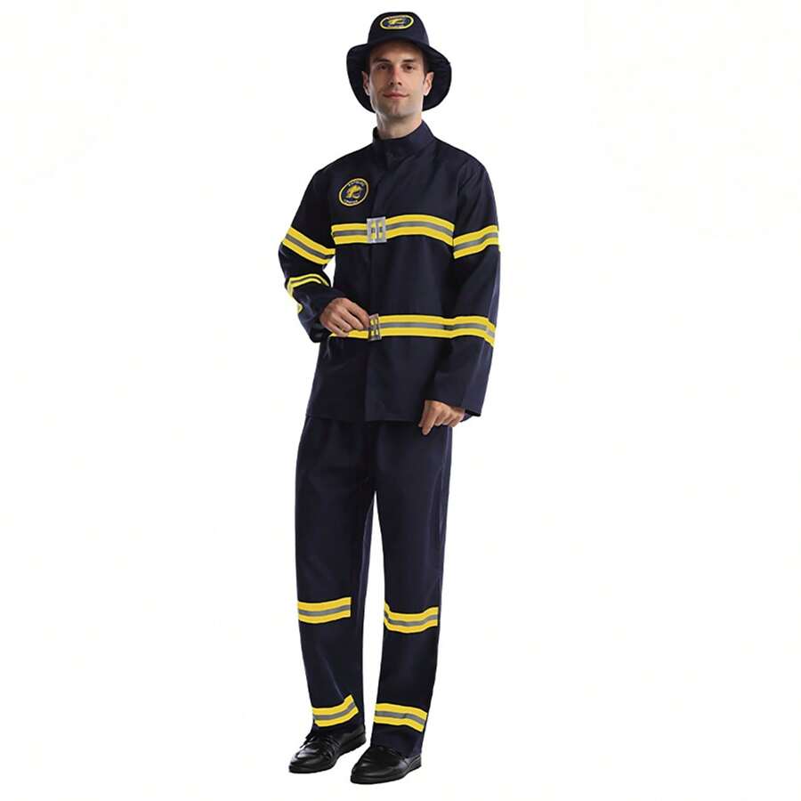 Costume de pompier pour adultes, costume de cosplay de pompier pour ...