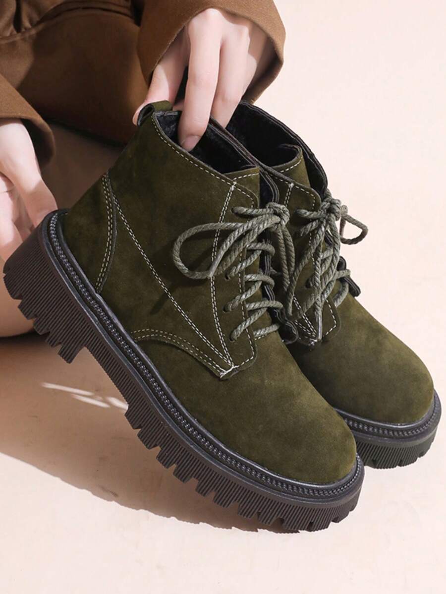 Damen schwarze Stiefel, neues Angebot, britischer Stil Schnürstiefel ...