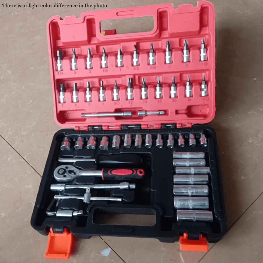 53pcs Tool Box Multi-Function Hard-Shell Toolbox Garage Storage ...