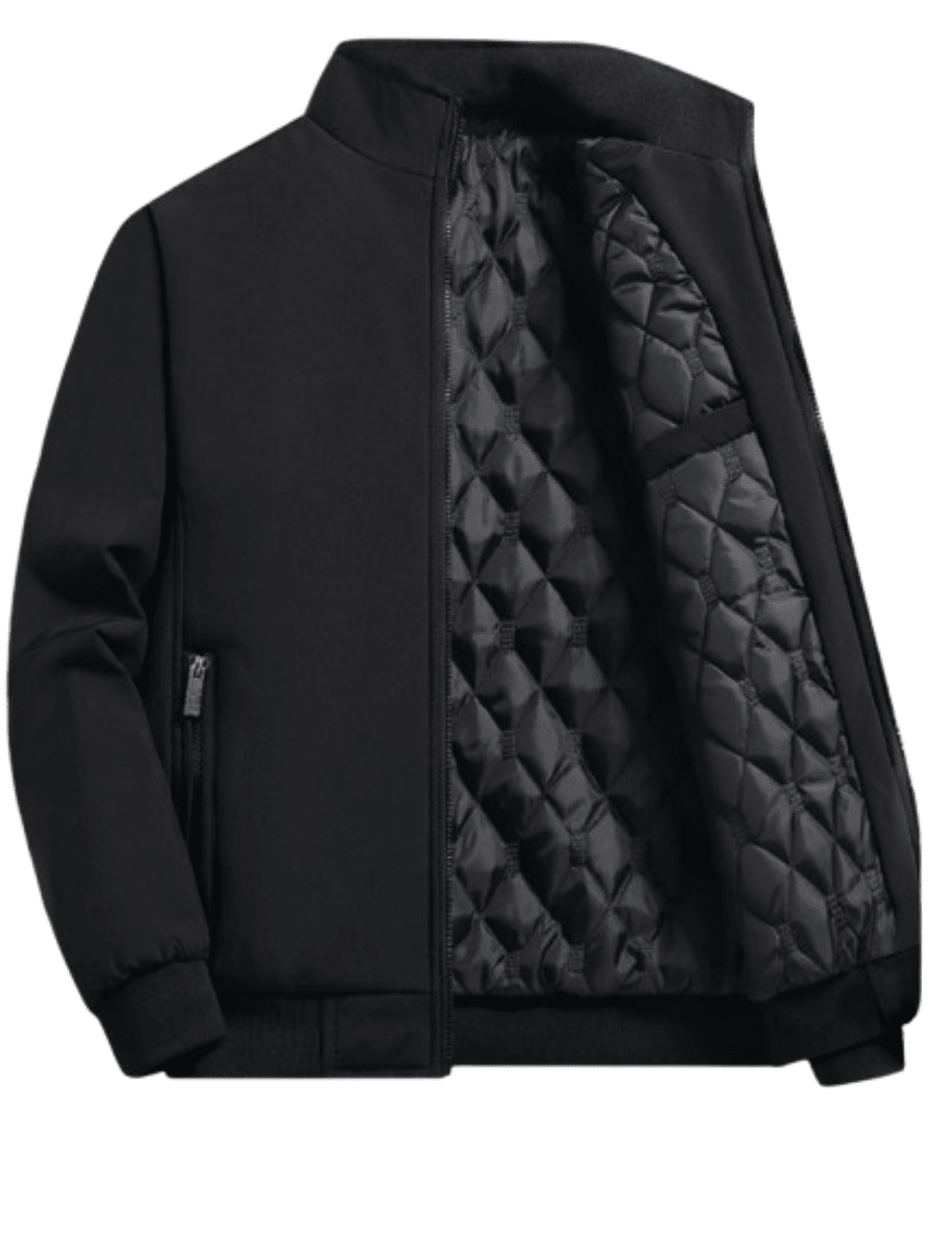 Men's Elegant Quilted Jacket Lining Jacket Social Suit Jacket Business ...