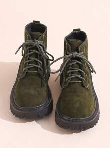 Damen schwarze Stiefel, neues Angebot, britischer Stil Schnürstiefel ...