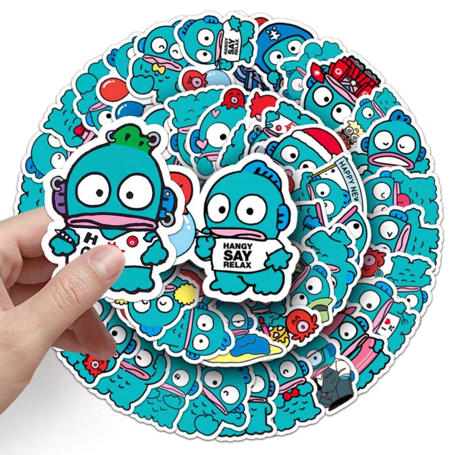Sanrio 50PCS Kawaii Sanrio Hangyodon Anime Stickers Decal Laptop Guitar ...