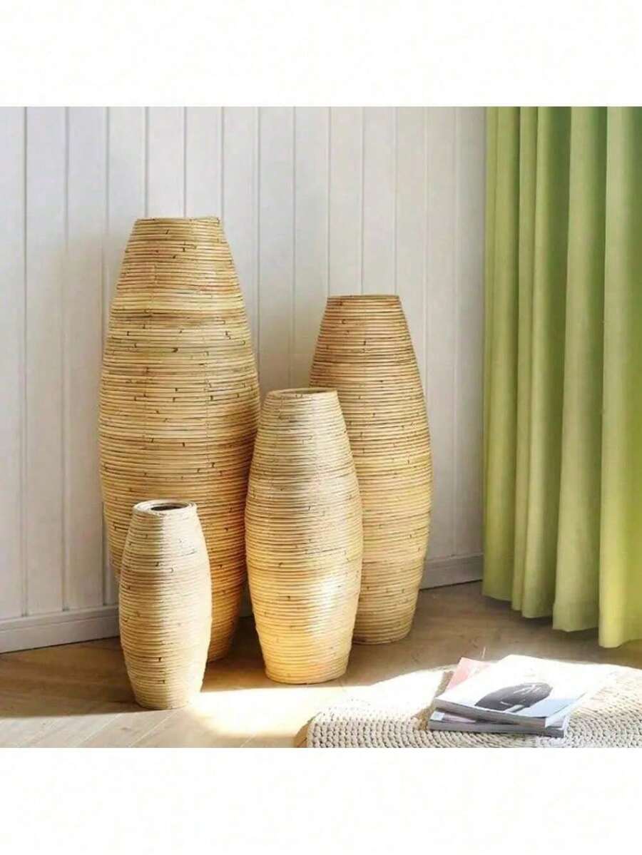 Natural Color Indonesian Rattan Vase Rattan Vase | SHEIN USA