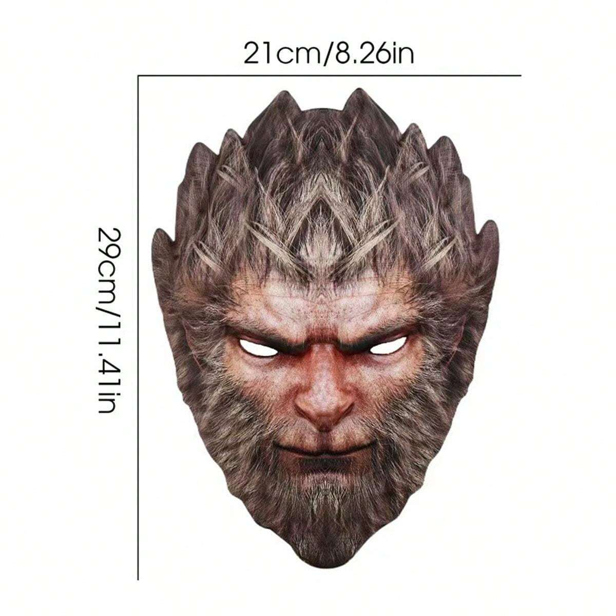 Adult Full Face Monkey King Mask Myth Wukong Masquerade Costume Prop ...