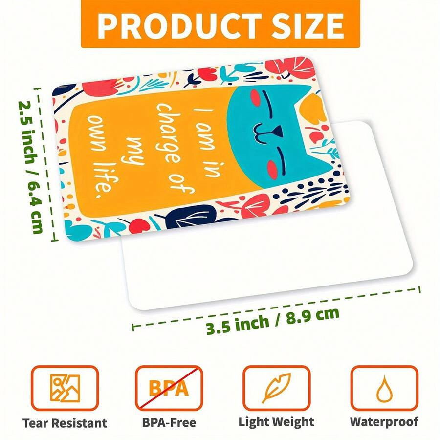 50 Motivational And Positive Affirmation Cards With Colorful Designs ...