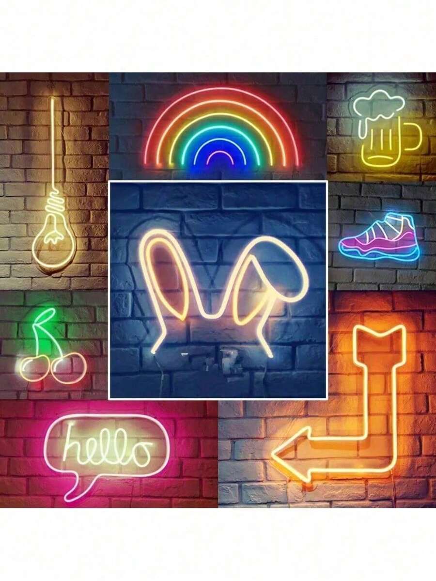 Led Flexible Billboards With Luminous Characters And Neon Signs | SHEIN USA