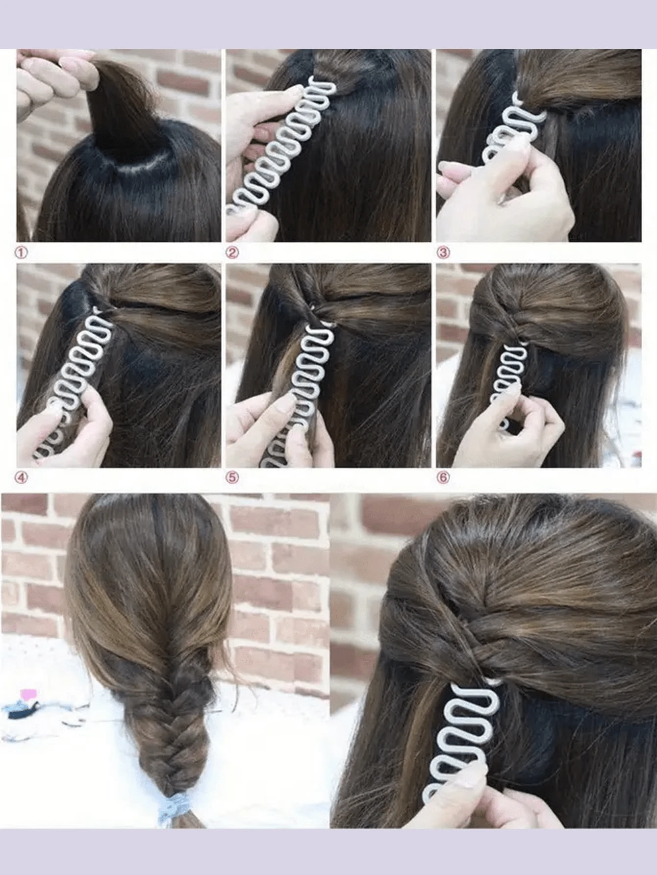 1pc/2pcs Fish Bone Braid Wave Hair Braider, Octopus Braid Maker, French ...