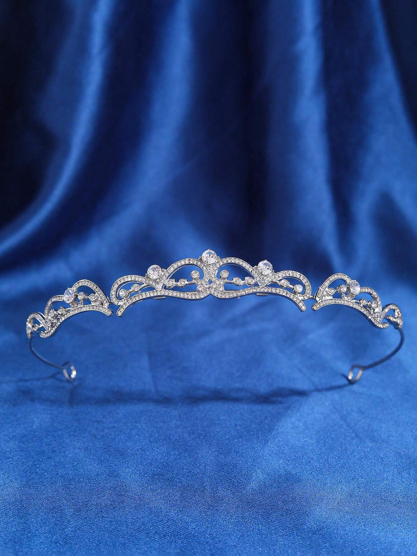 Rhinestone Crown Crystal Bridal Tiara Princess Crown Birthday Crown ...