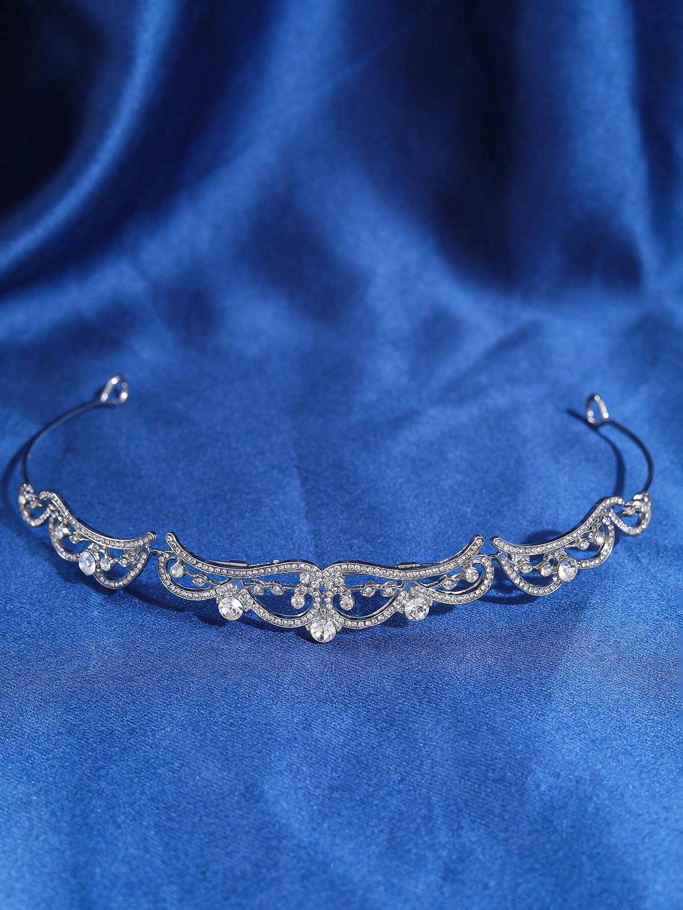 Rhinestone Crown Crystal Bridal Tiara Princess Crown Birthday Crown ...