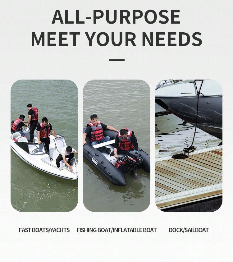 KOETSU Black Nylon 2-Hole Cleats: Essential Boat Accessories For ...