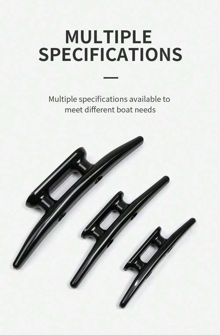 KOETSU Black Nylon 2-Hole Cleats: Essential Boat Accessories For ...