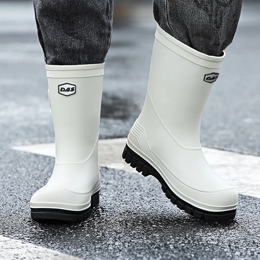 Men's Ankle Rain Boots Rubber Waterproof Slip-Resistant Durable | SHEIN EUR
