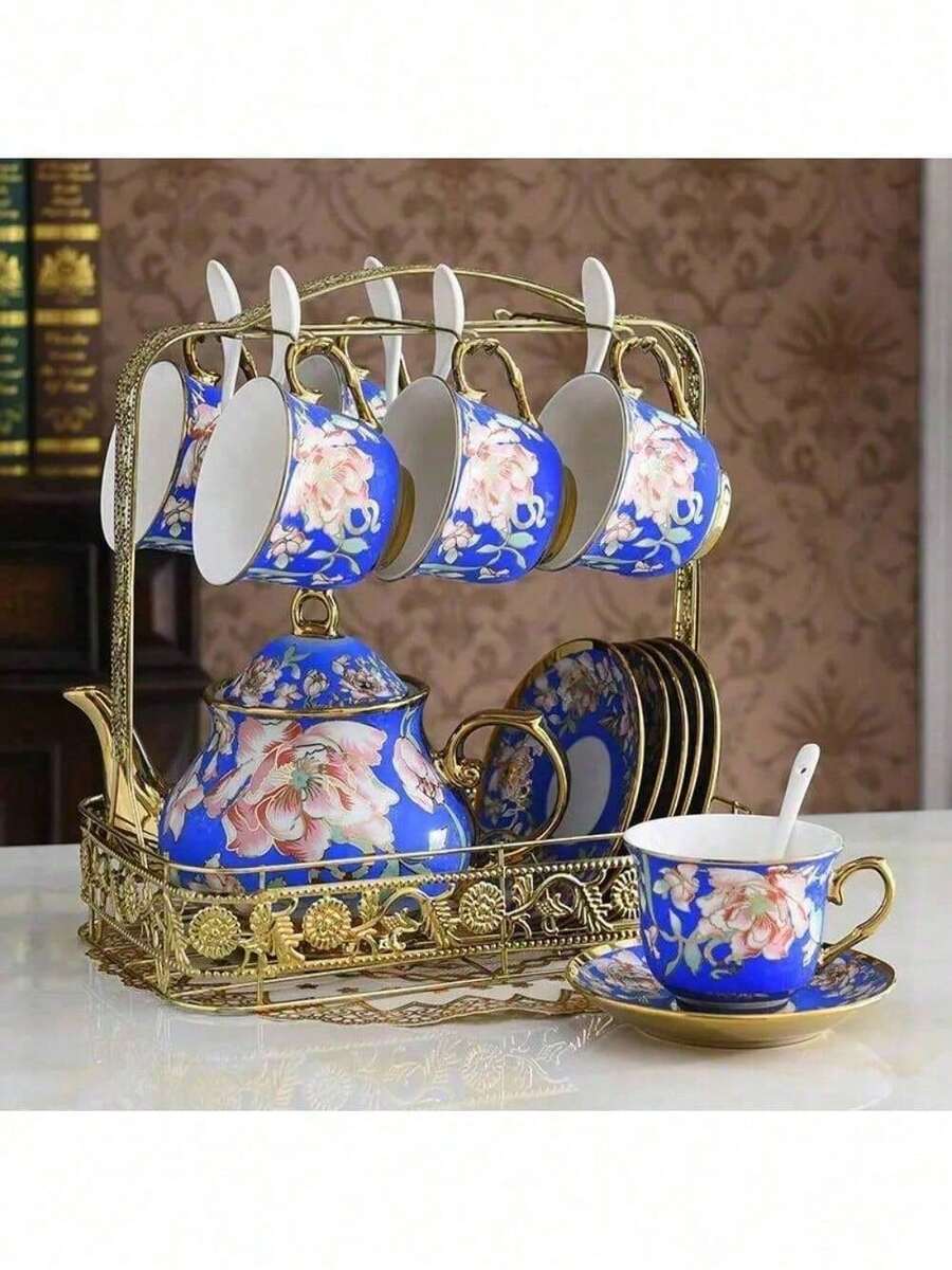 Tea Set Afternoon Tea Coffee Dessert Tableware 15 Pieces | SHEIN USA