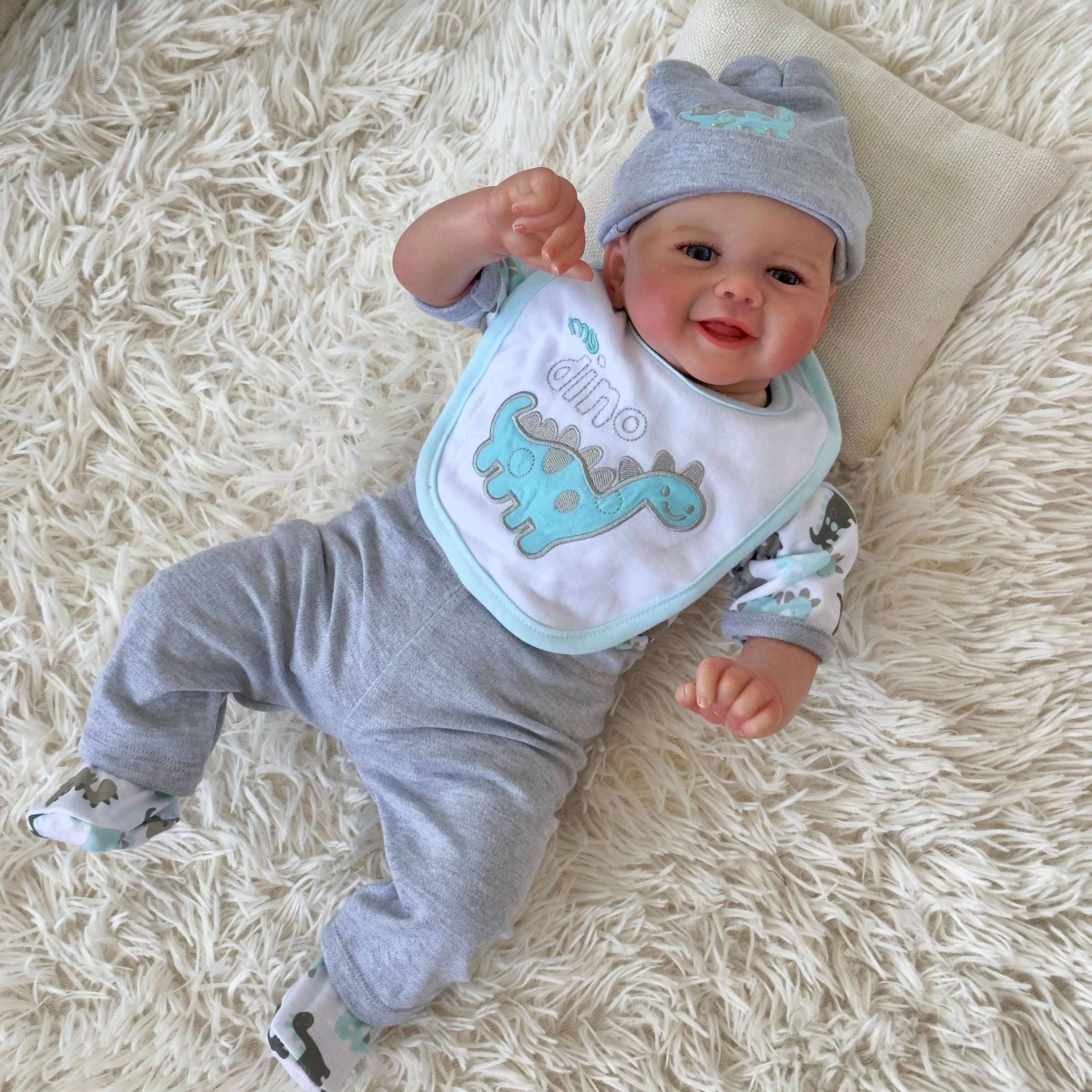 NPK 50CM Peaches Soft Body Lifelike Reborn Baby Doll With 3D Skin ...