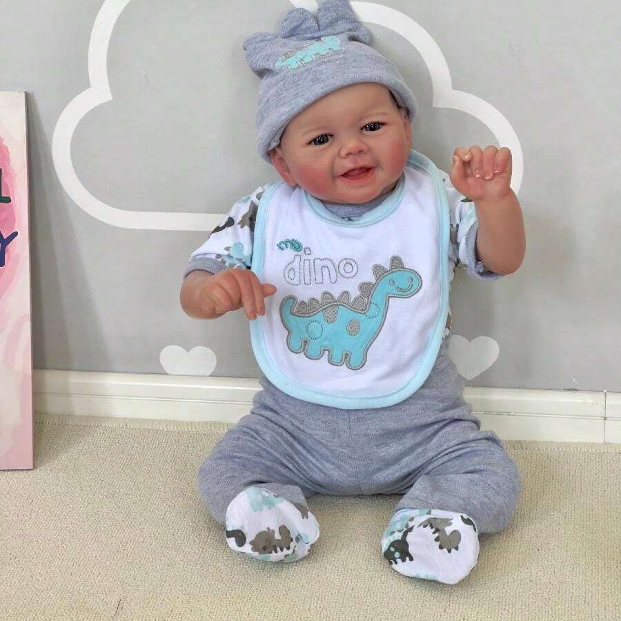 NPK 50CM Peaches Soft Body Lifelike Reborn Baby Doll With 3D Skin ...