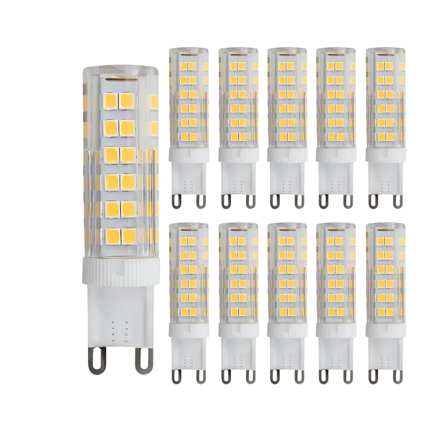 Kit 10 Led Bulb 7w G9 Halopin Bipino 110v 220v Warm White 3000k Cool ...