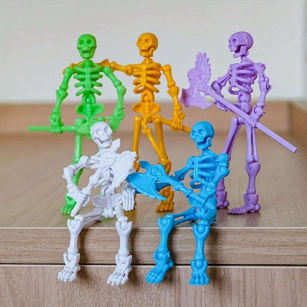 Halloween Skeleton Bone Frame Dummy 13 Multi-Joint Moving Full Body ...