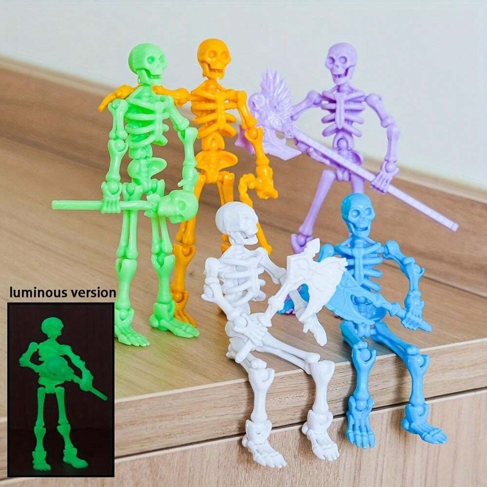 Halloween Skeleton Bone Frame Dummy 13 Multi-Joint Moving Full Body ...