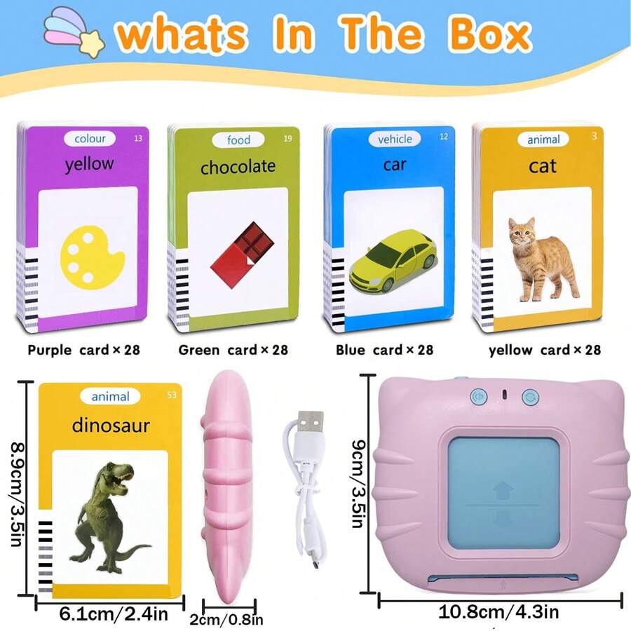 Talking Flash Cards Early Educational Toys Learning English ,Speaking ...