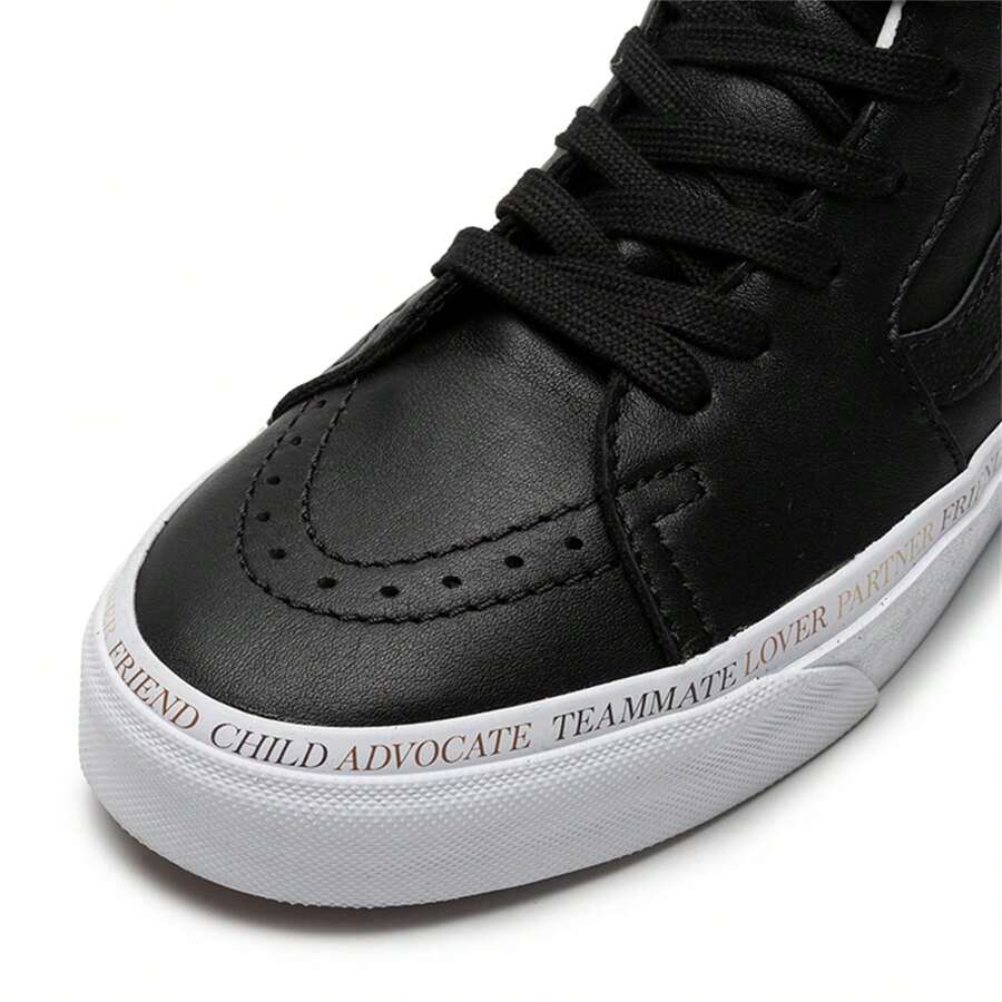 Vans Tênis Cano Alto Unissex, Sapatos de Couro Casuais VN0A7Q5NB6L ...