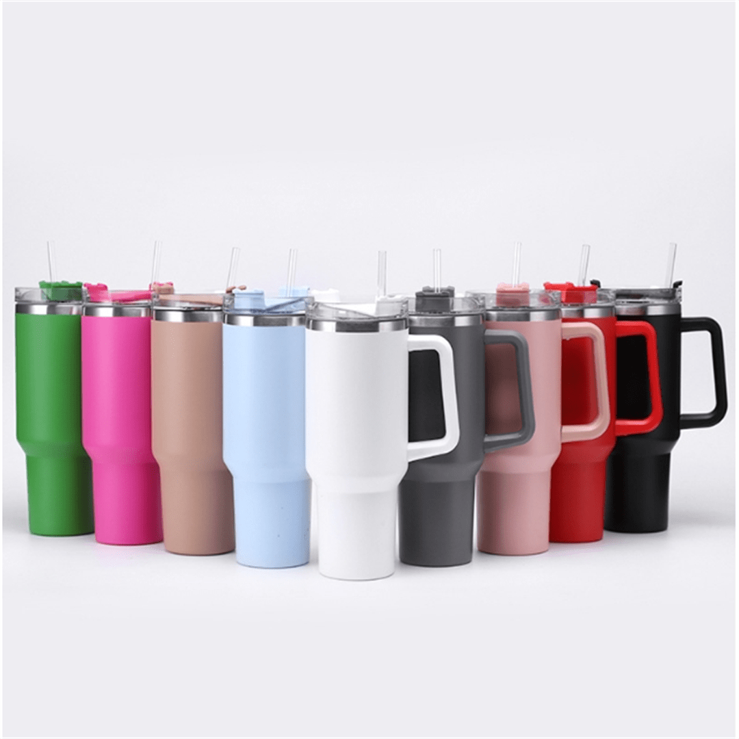 Mug Bottle Cup Thermal 1200ml Style Generous Capacity Straw Plastic ...