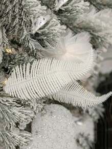 4 Stücke Weihnachtsbaum Feder Dekoration, Weihnachtsbaum Dekoration ...