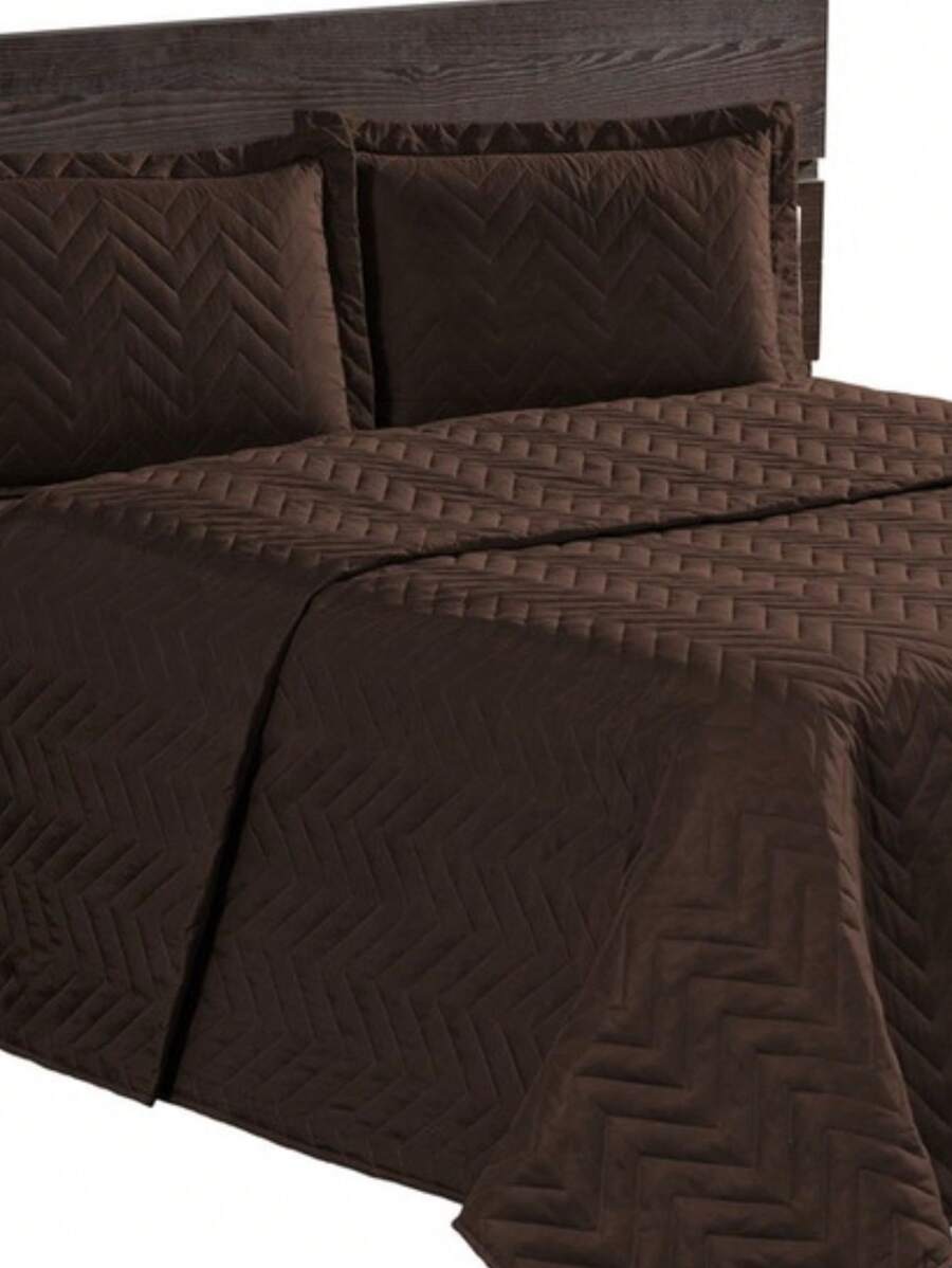 Quilted Bedspread Kit For Double, Queen, Single, Plain Quilted Door ...