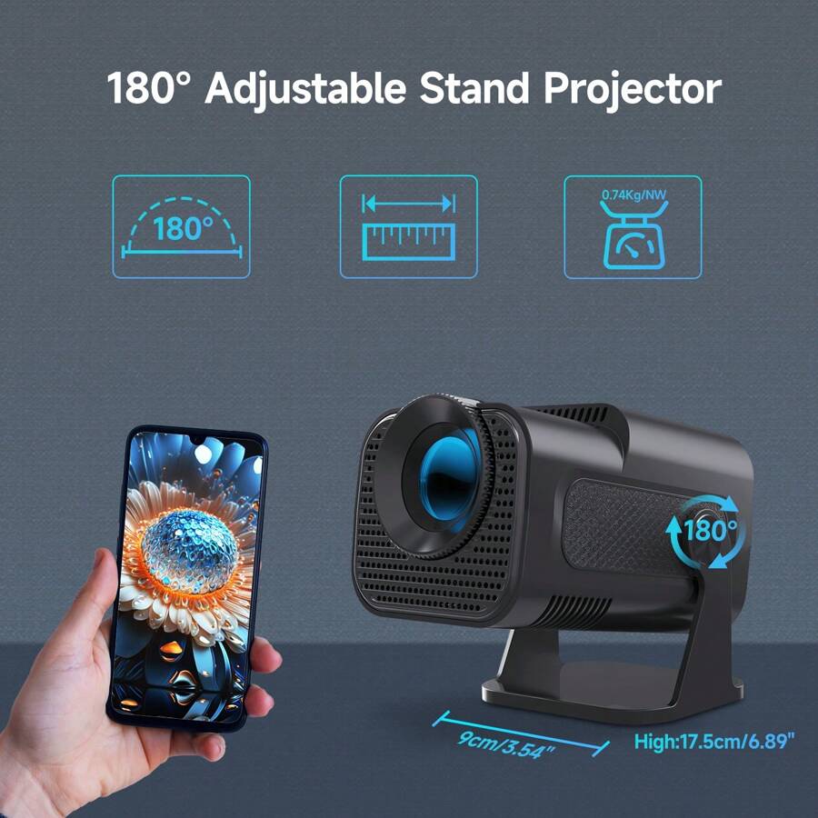 Magcubic HY320 Mini Newly Native 720P Android 11 4K Projector 300ANSI ...