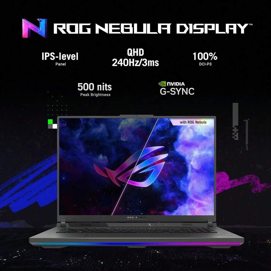 ASUS ROG Strix G18 18" Gaming Laptop I9, 18" 2.5K 240Hz QHD, Intel 24 ...