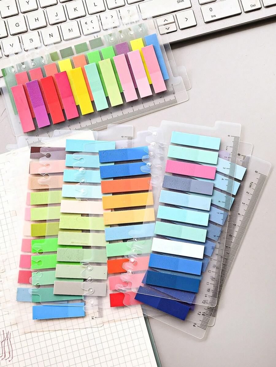 10 Types 1 Package PET Sticky Notes A Total Of 2000 Index Labels For ...