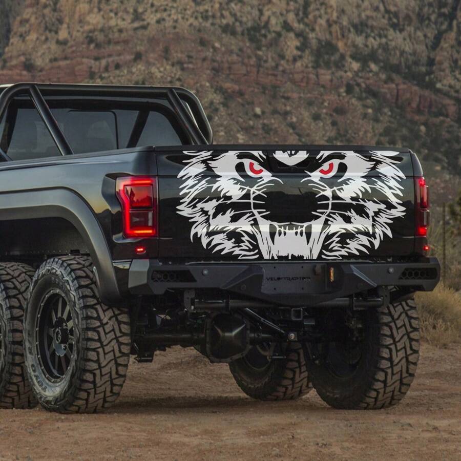 Pickup Tailgate Stickers Tiger Graphics Universal For F150 Ranger VW ...