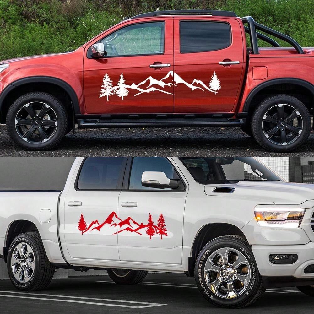 2Pcs Universal Car Side Door Stickers For Isuzu Dmax Amarok F-150 ...