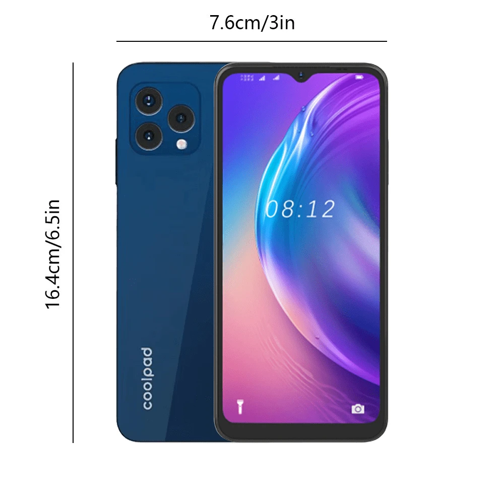 Smartphone Coolpad COOL CP12 con Android 13, display da 6,517 pollici HD+, 4 GB di RAM, 64 GB di ...