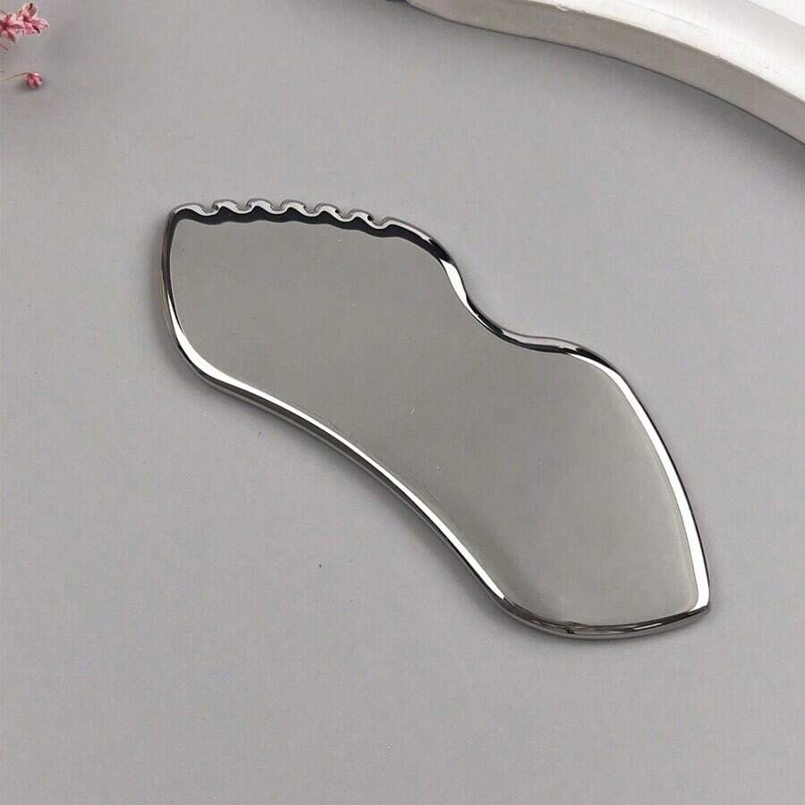 1pc Dual-Ended Stainless Steel Gua Sha Massage Tool - Facial & Body ...
