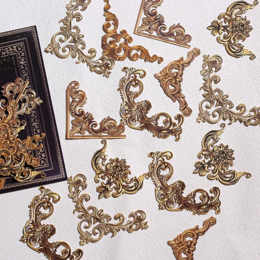 24pcs Corner Stickers Scrapbook Paper Material DIY Scrapbooking Art ...