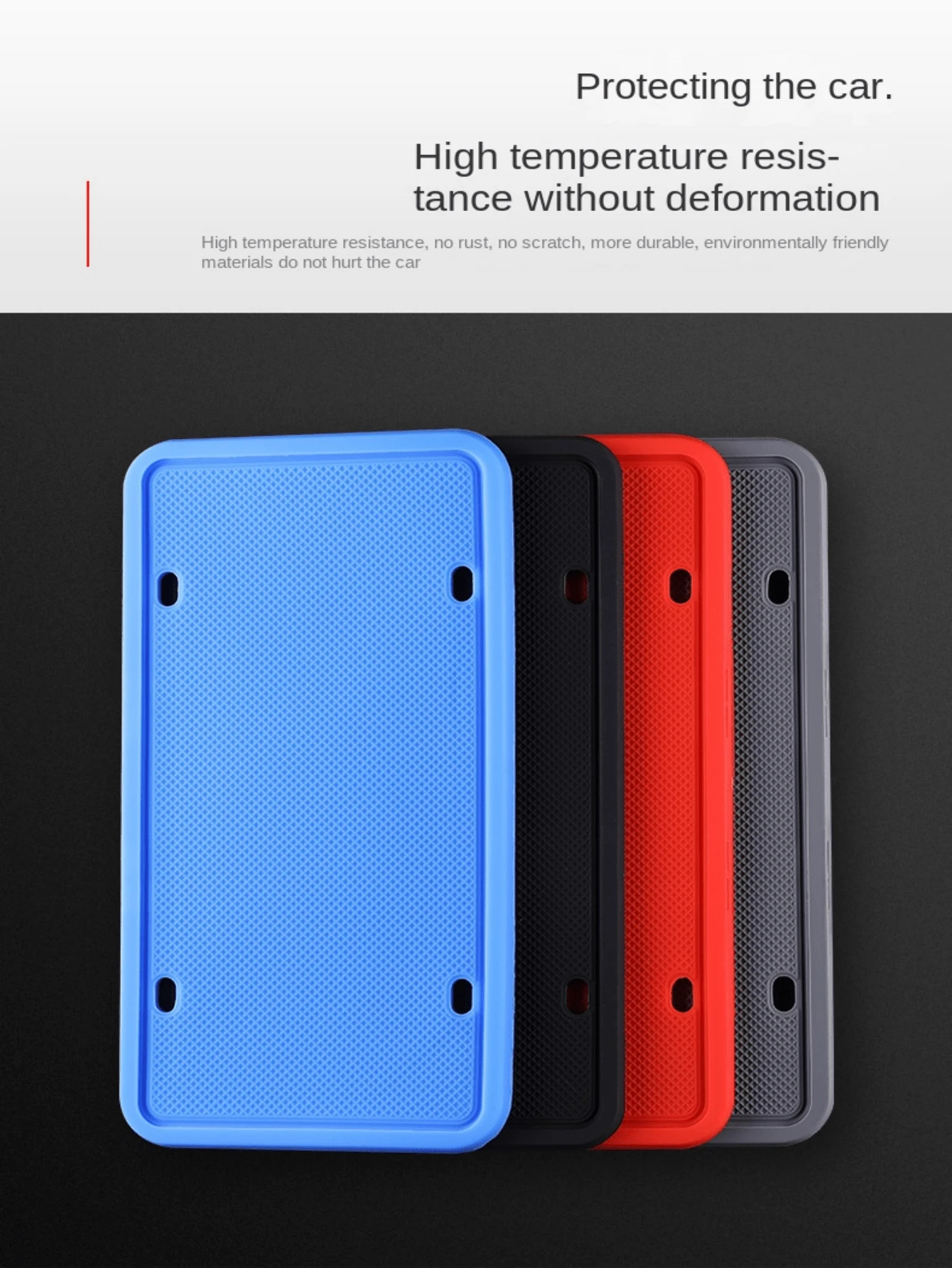 Silicone License Plate Frame, American Standard License Plate Frame ...