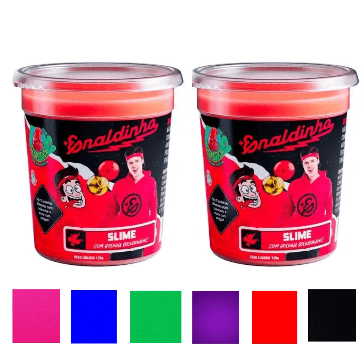Kit 2 Slime Gelastica Enaldinho Youtuber With Surprise Ball | SHEIN USA