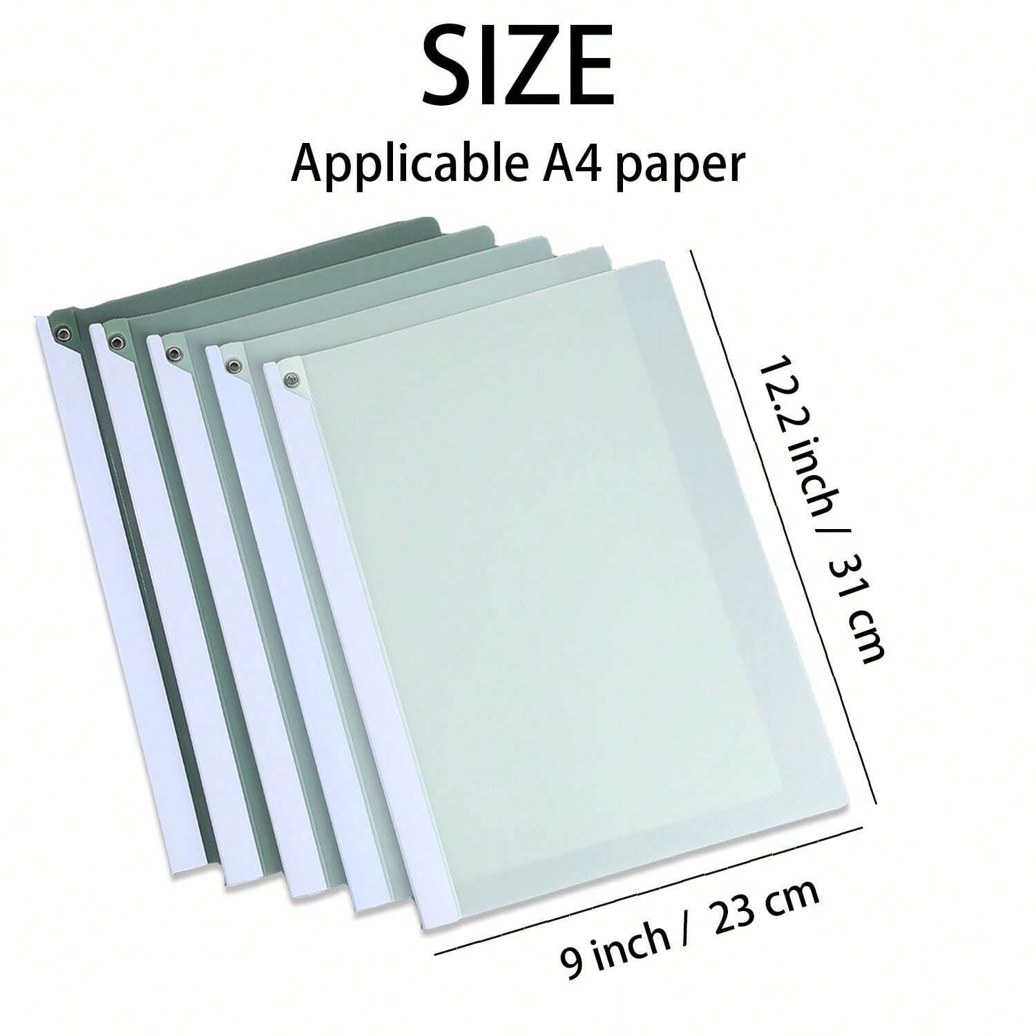 5 Packs - Basic Plastic Folders, Twist-Around Design, Pull-Out Folders ...